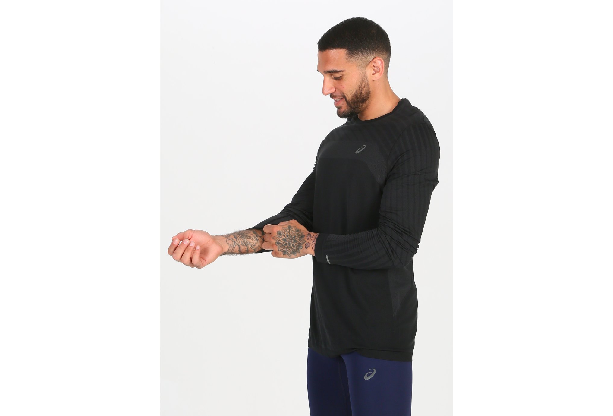 Asics camiseta manga larga Seamless Texture en promoción | Hombre Ropa ...