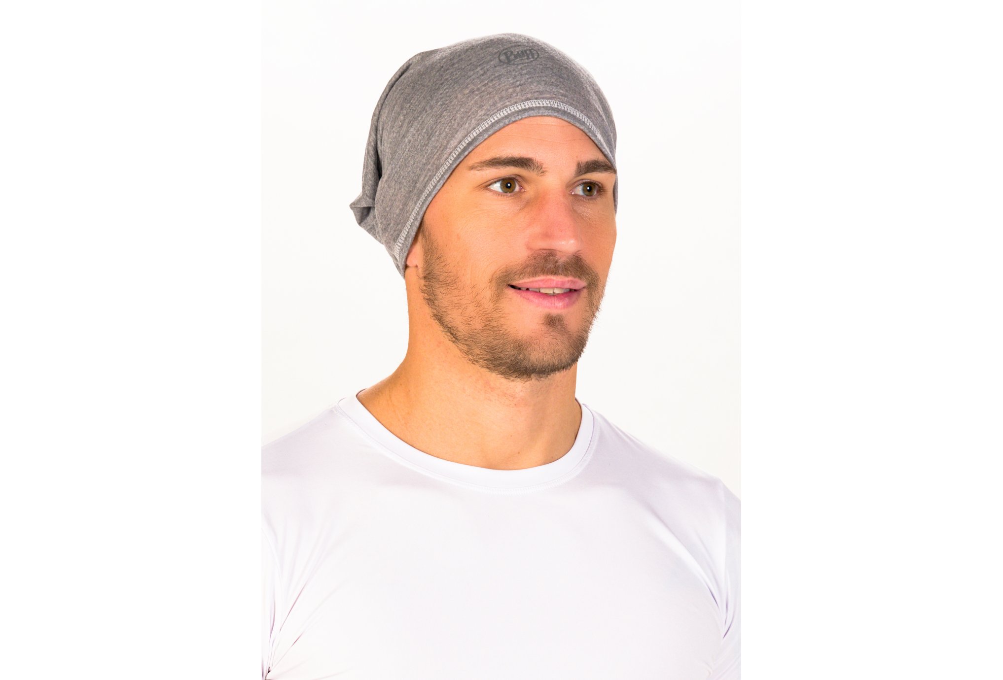 Buff Lightweight Merino Wool Solid Light Grey im Angebot | Sportzubehör Schlauchschal Buff