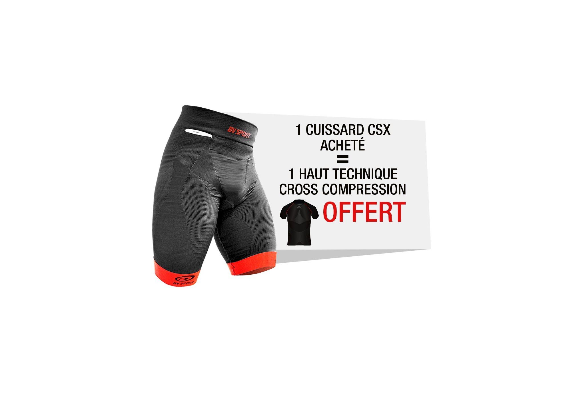 Bv Sport Pack Cuissard Csx Haut Tech M Homme Pas Cher