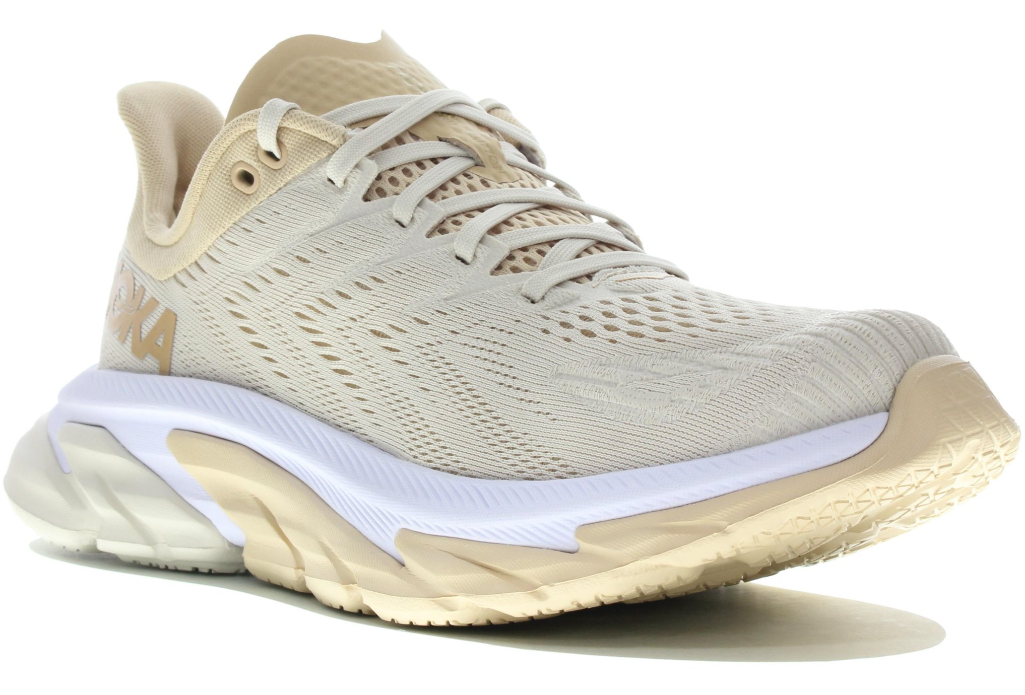 Hoka One One Clifton Edge W femme Beige pas cher