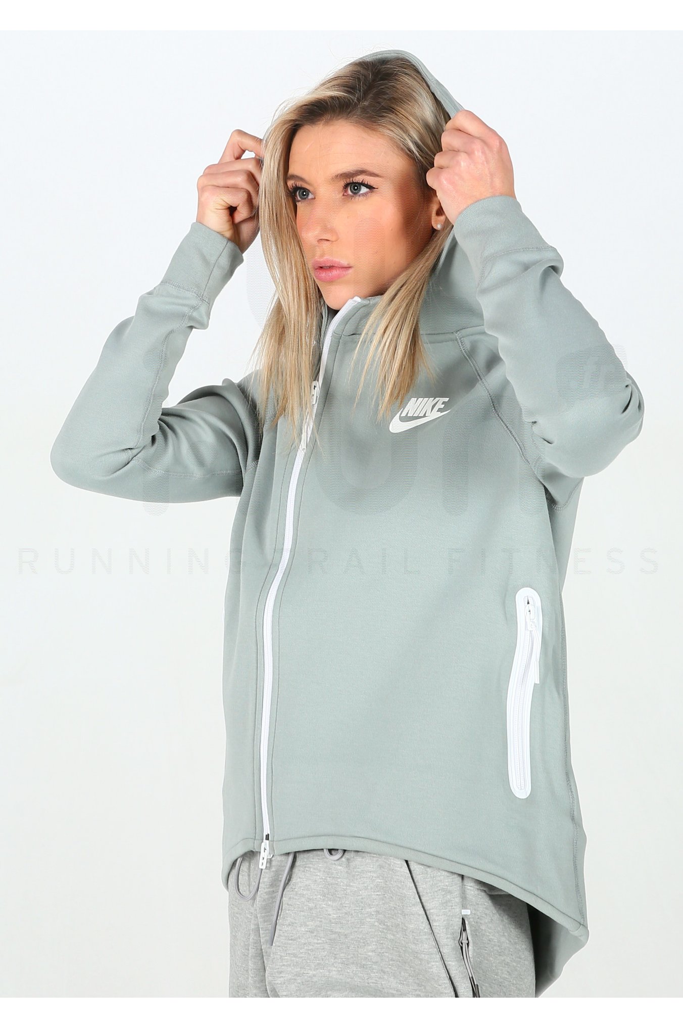 Nike Tech Fleece W femme Vert pas cher