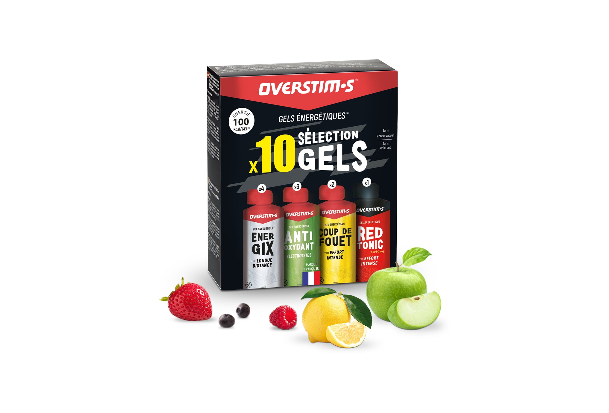 OVERSTIMS Performance Liquid Energy Pack Selection 10 Gels | Sports ...