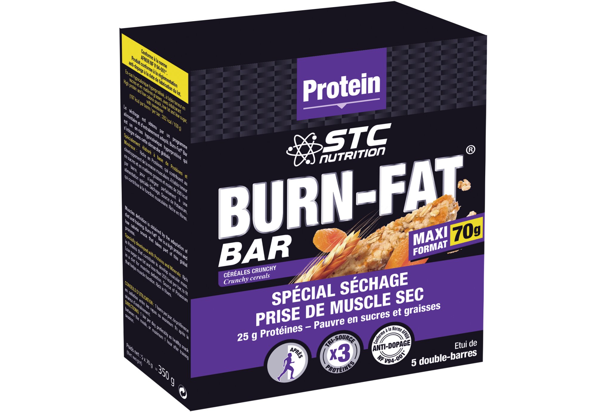 STC Nutrition Estuche 5 barras energéticas Burn Fat cereales crujientes ...