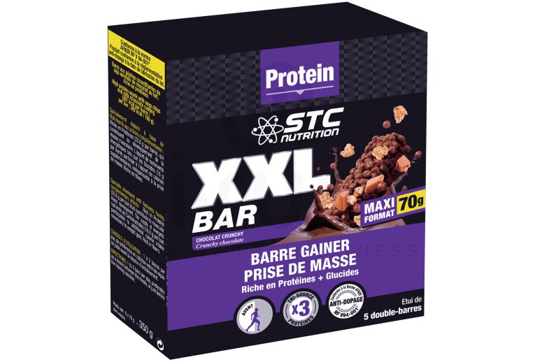 STC Nutrition Estuche de 5 barras energéticas XXL chocolate crujiente ...