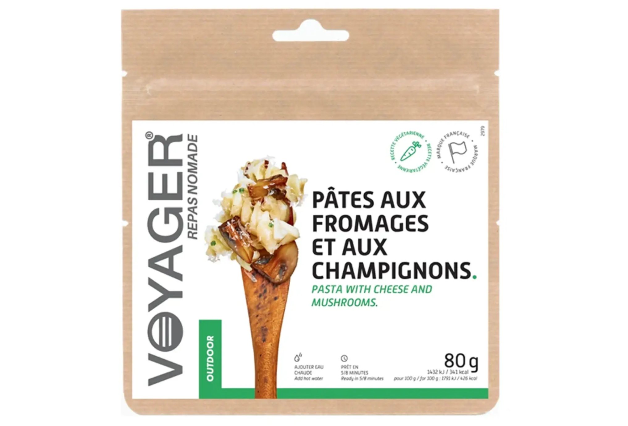 Voyager Pasta met kaas en champignons | Voeding Gevriesdroogde ...